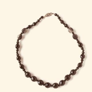 Jewelry | Antique Genuine Jet Bead Necklace Restrung 75 | Poshmark